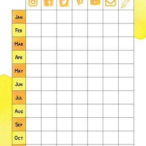 A4 PRINTABLE Content Creator Planner Template (28 Pages) - Etsy