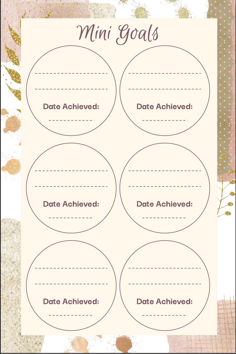 A4 PRINTABLE Goal Setting Planner Template 30 Pages - Etsy
