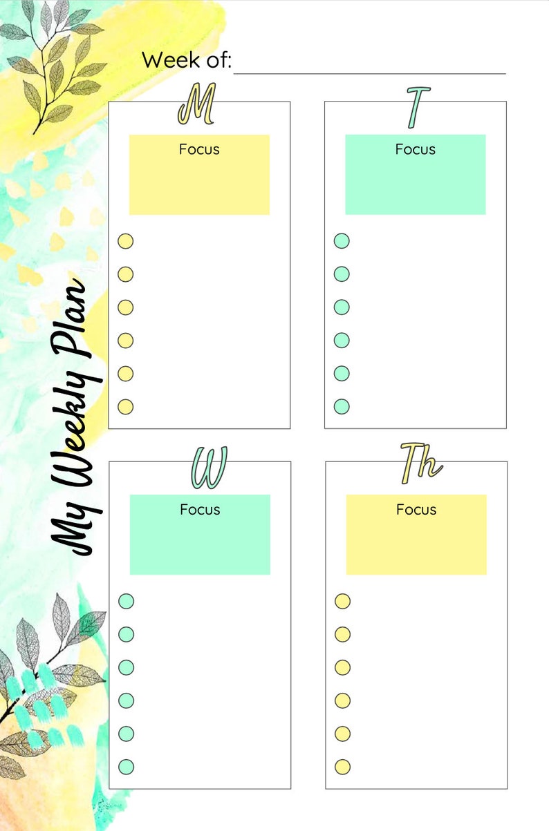 6x9 PRINTABLE Health Planner Template (28 Pages) - Etsy