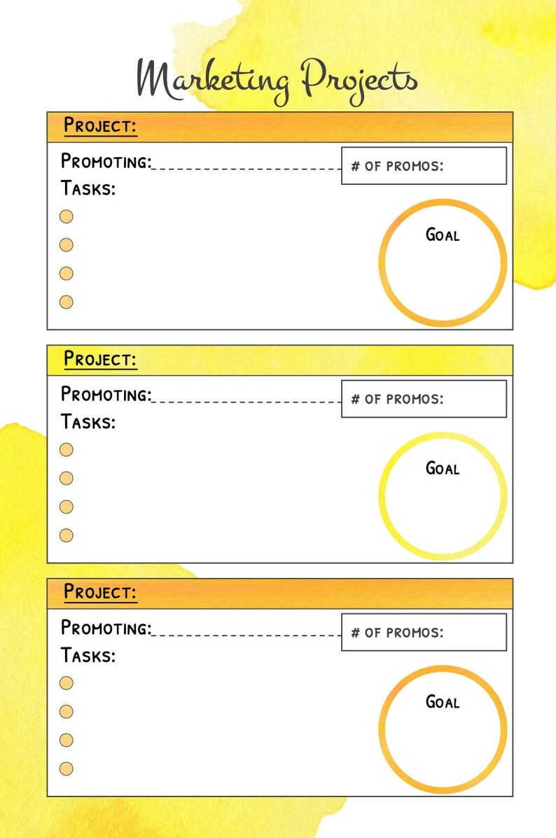 A4 PRINTABLE Content Creator Planner Template (28 Pages) - Etsy