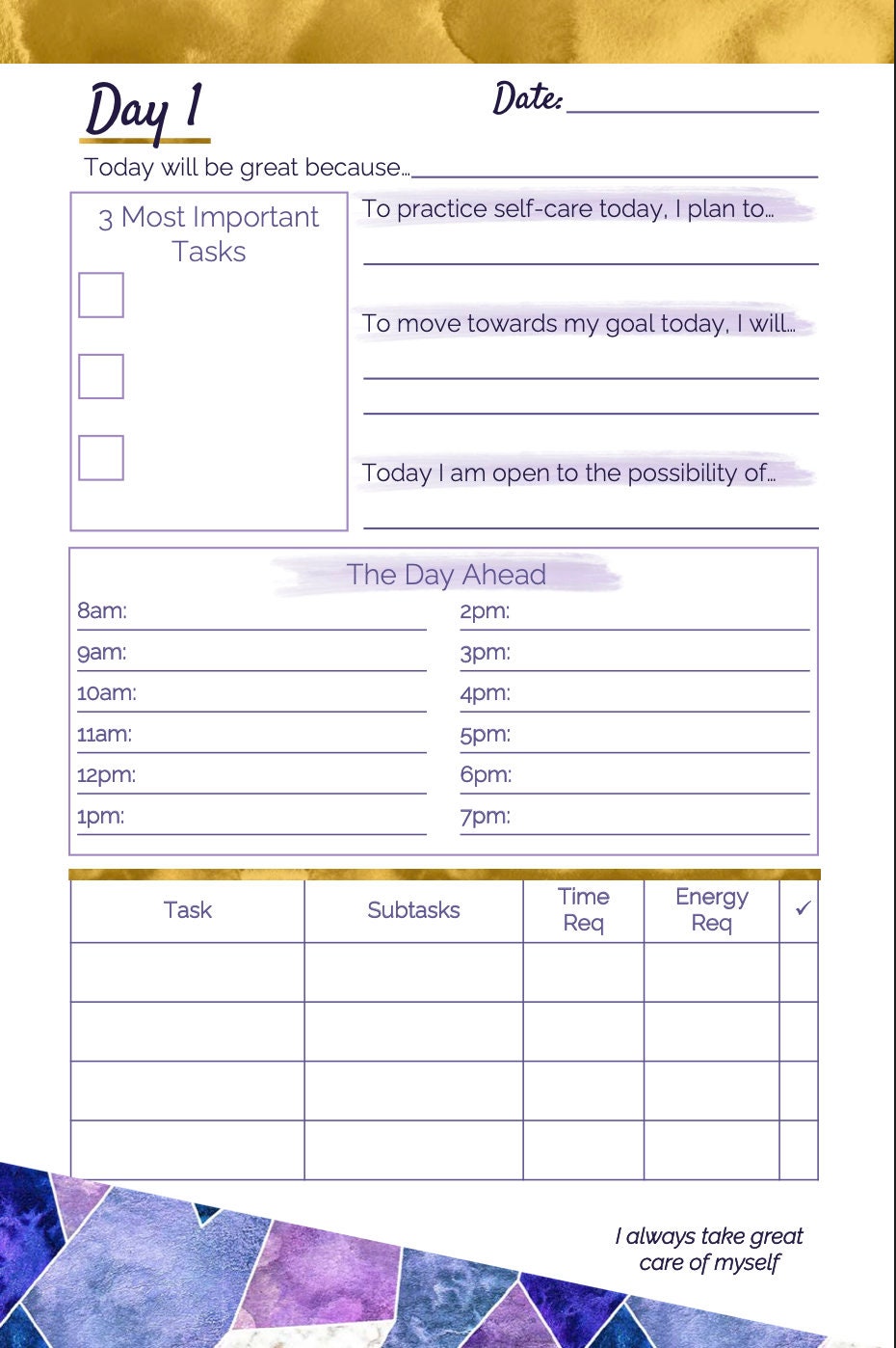 A4 PRINTABLE Personal Development Planner Template 80 Pages - Etsy