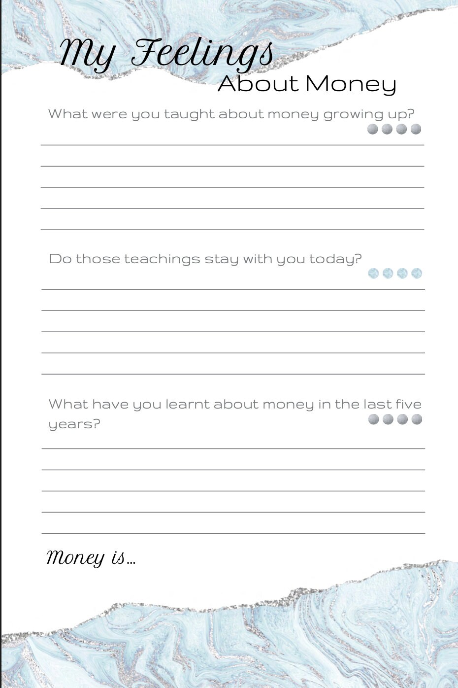 A4 PRINTABLE Money Mindset Budgeting Planner Template (36 Pages) - Etsy