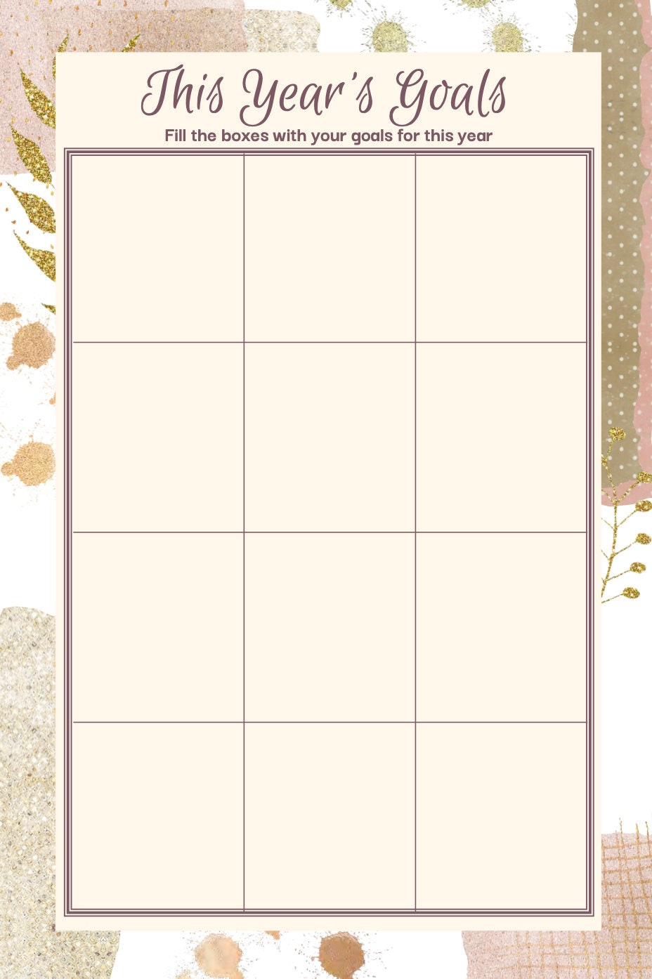 6x9 PRINTABLE Goal Setting Planner Template 30 Pages - Etsy
