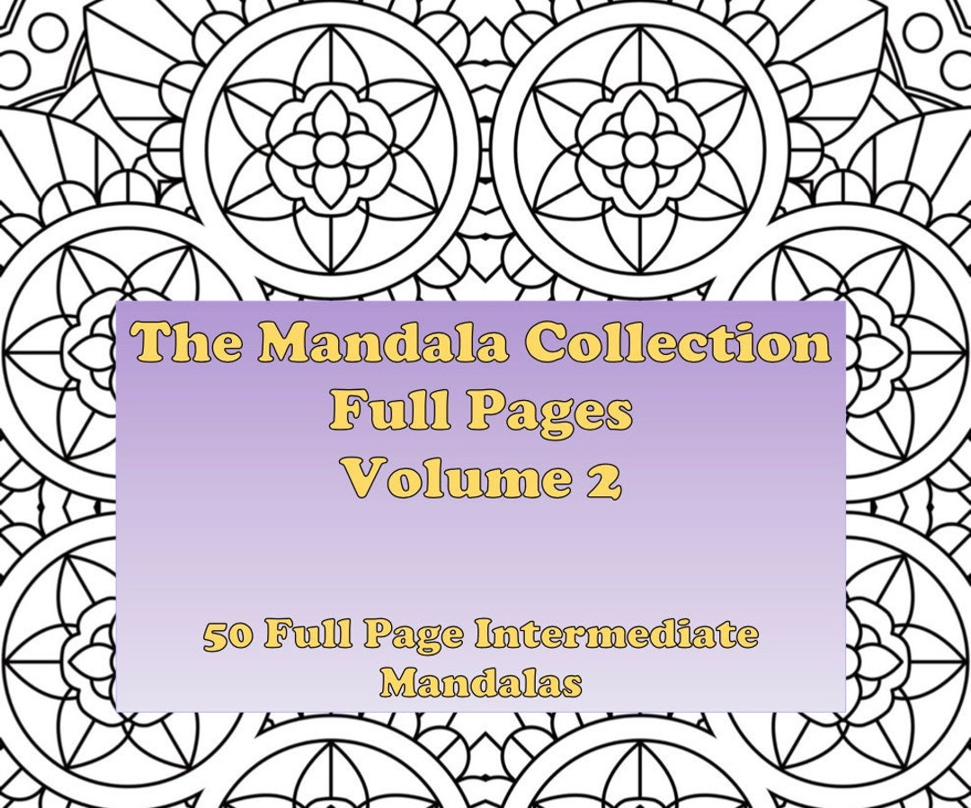 PRINTABLE – the Full-page Mandala Collection Volume 2 Intermediate ...