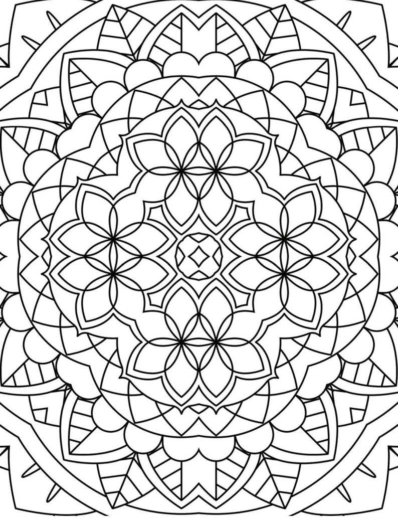 PRINTABLE – the Full-page Mandala Collection Volume 2 Intermediate ...
