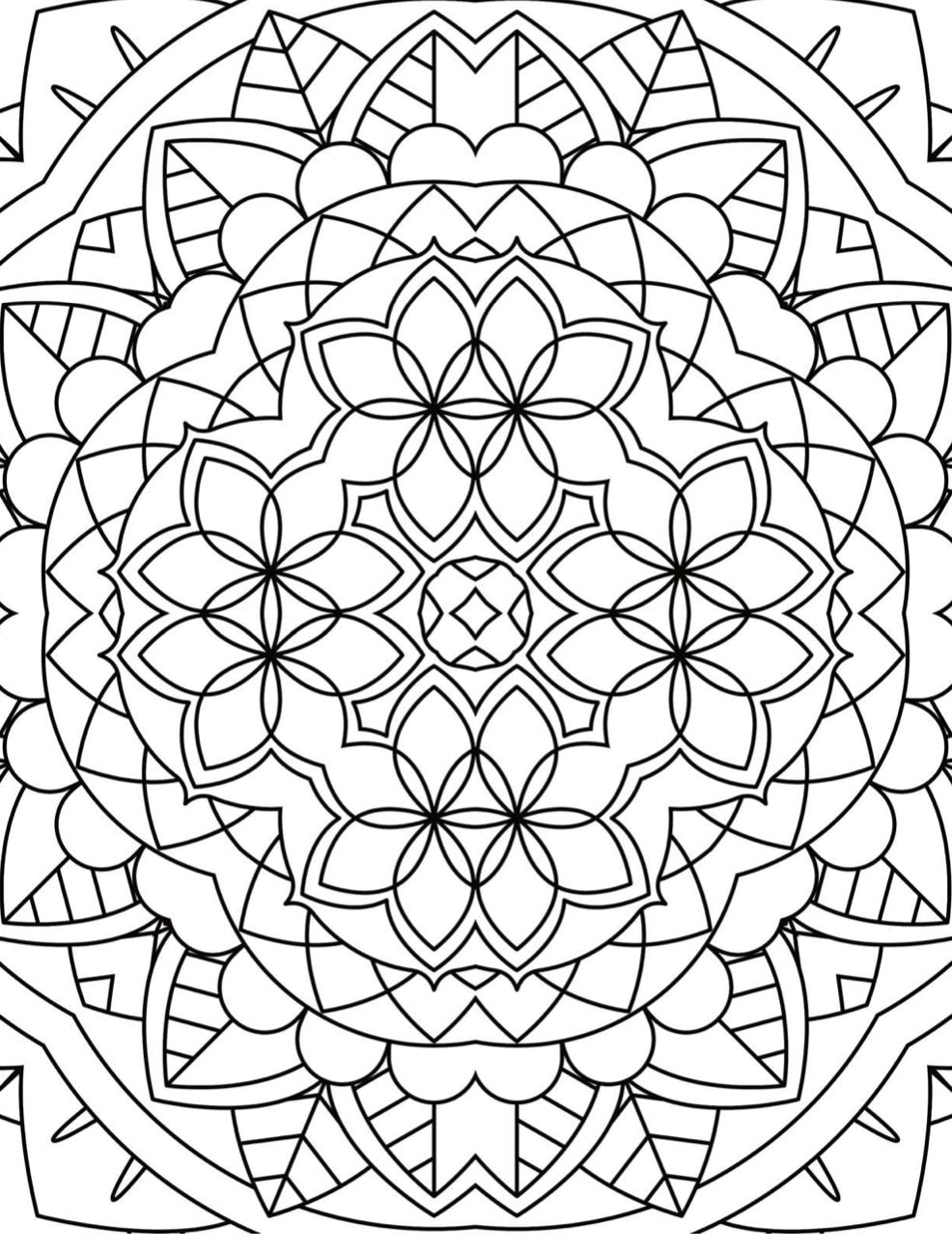 PRINTABLE – the Full-page Mandala Collection Volume 2 Intermediate ...