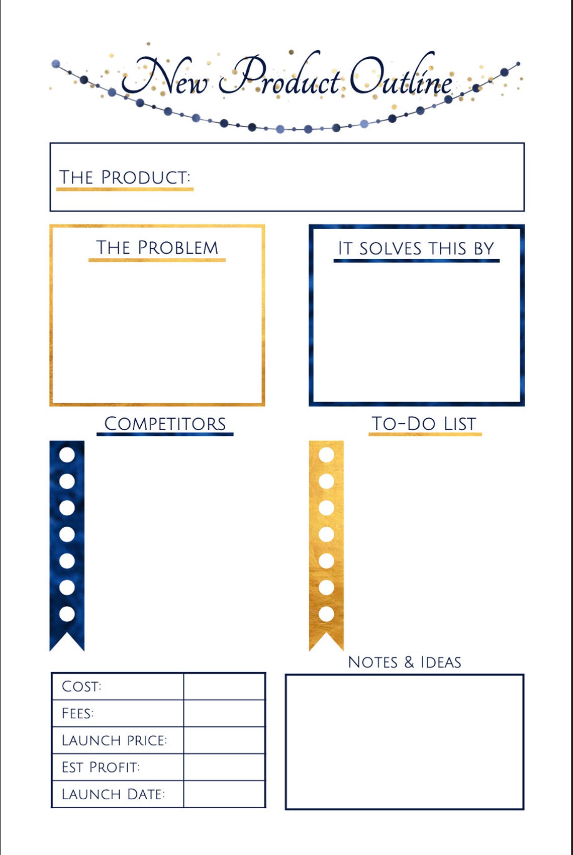 6x9 PRINTABLE Business Planner Template (28 Pages) - Etsy
