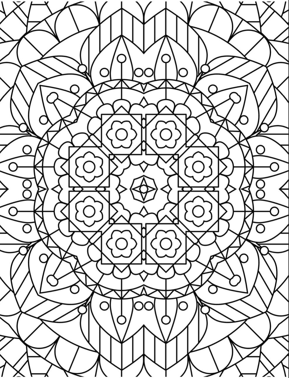 PRINTABLE – the Full-page Mandala Collection Volume 2 Intermediate ...