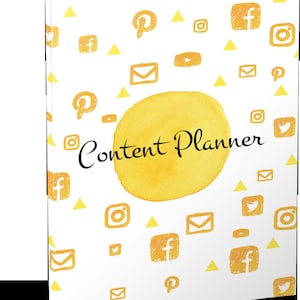 A4 PRINTABLE Content Creator Planner Template (28 Pages) - Etsy