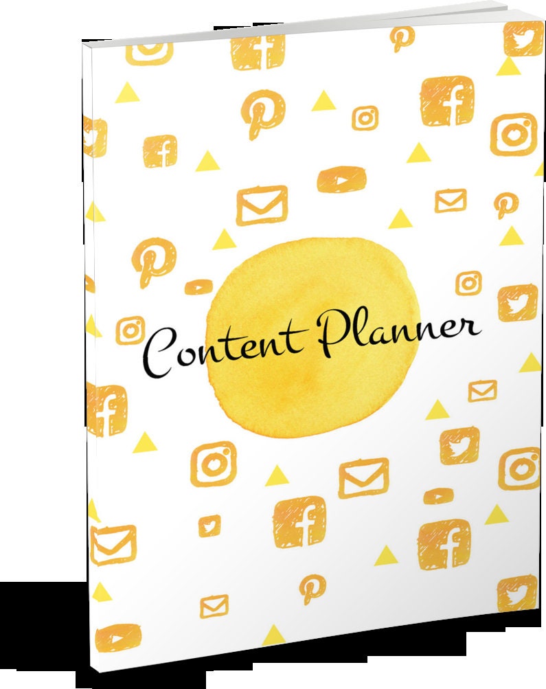 A4 PRINTABLE Content Creator Planner Template (28 Pages) - Etsy
