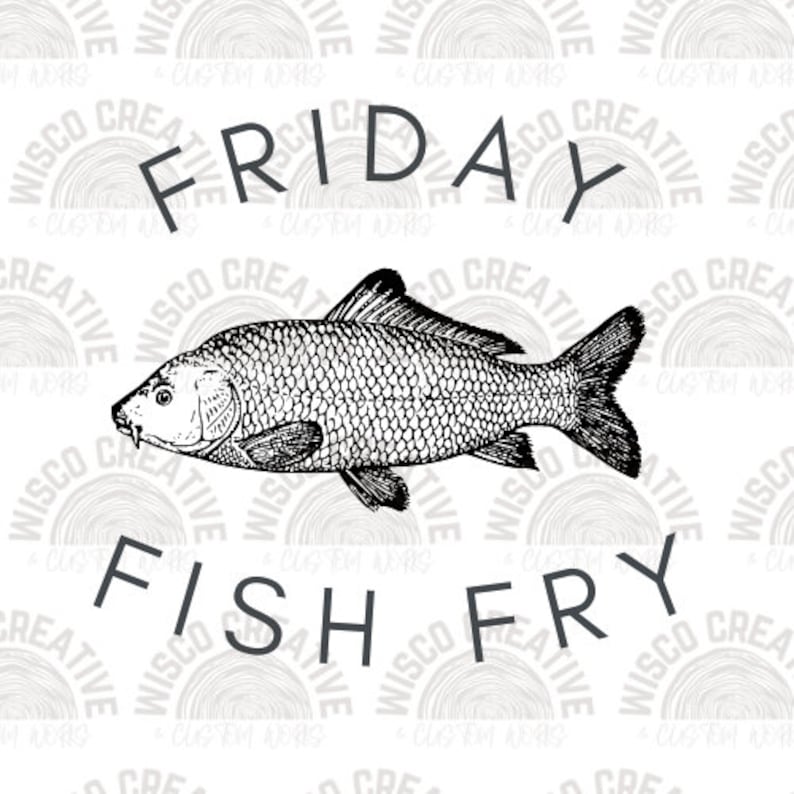 Friday Fish Fry SVG - Cut File - Cricut - Glowforge - Commercial Use ...