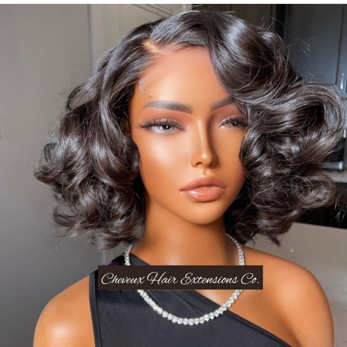 Brazilian Virgin Classic Bob Wave 55 HD Lace Closure Wig - Etsy