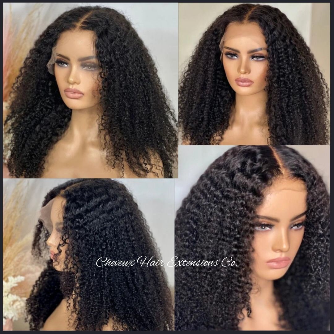Pre Plucked Kinky Curl Skin Melt HD Lace Ready to Wear 136 Lace Front ...