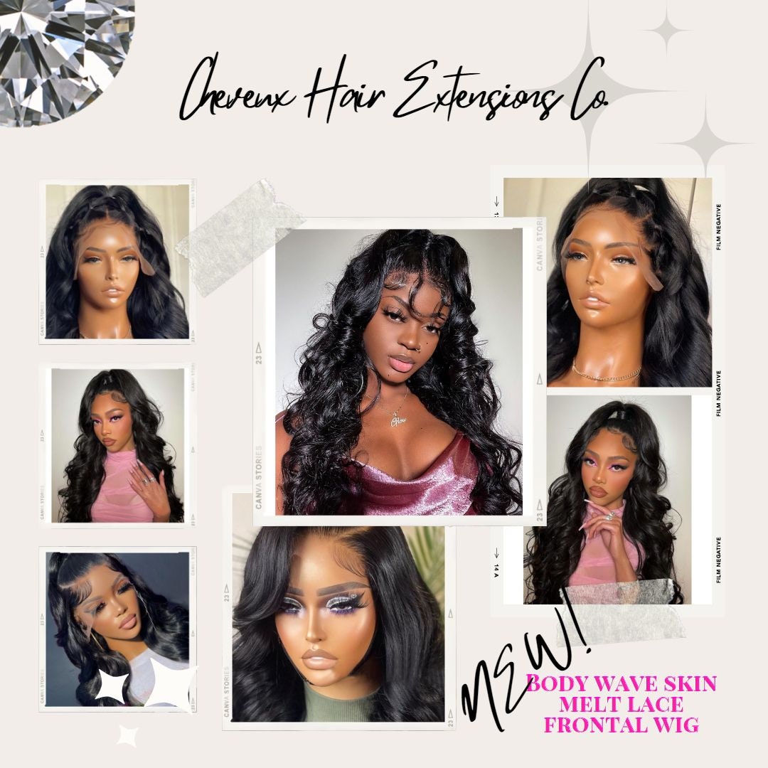 Pre Plucked Loose Body Wave 13*6 HD Skin Melt Lace Frontal Wig - Etsy