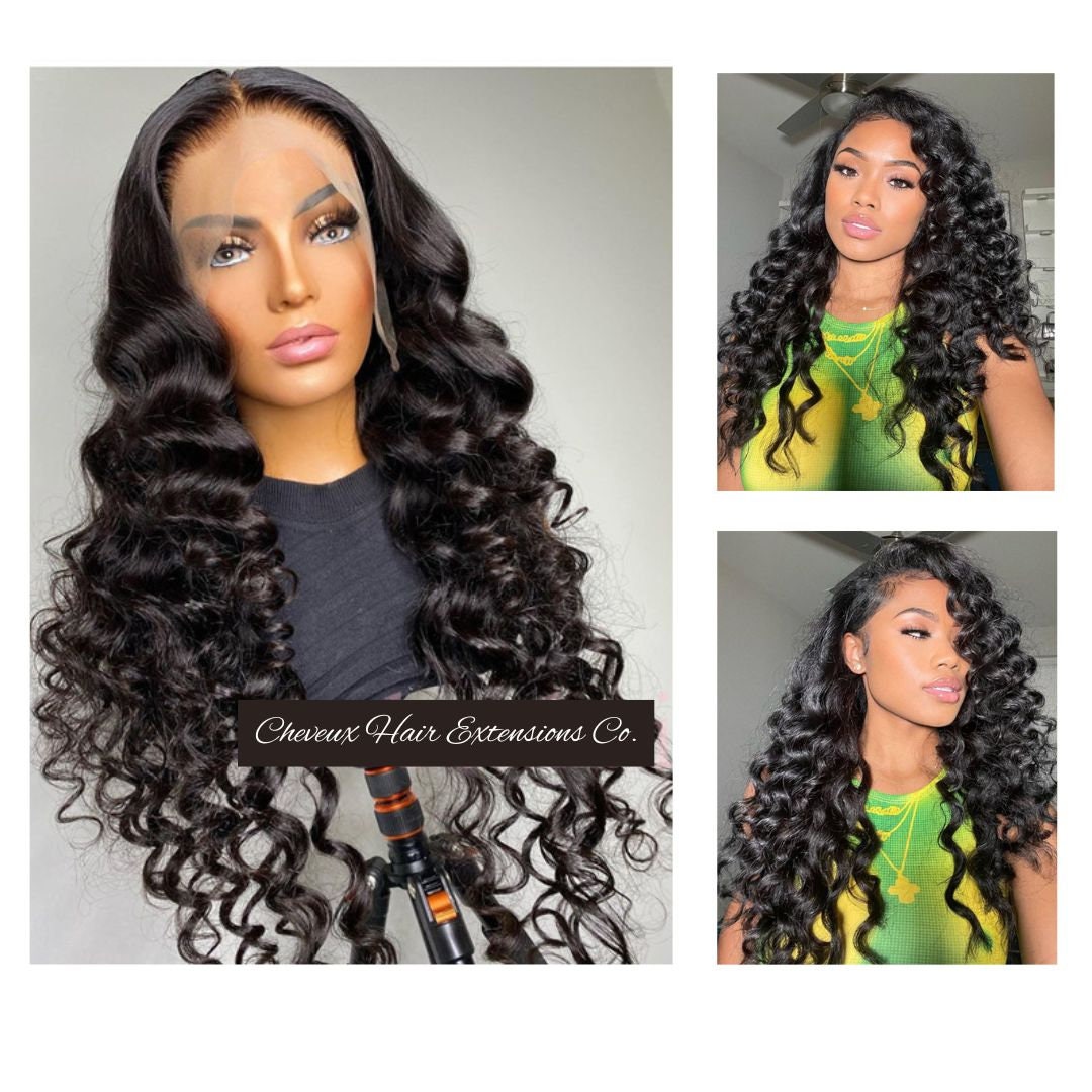 Middle Parting Beach Wave Skin Melt HD Lace Ready to Wear 136 Lace ...