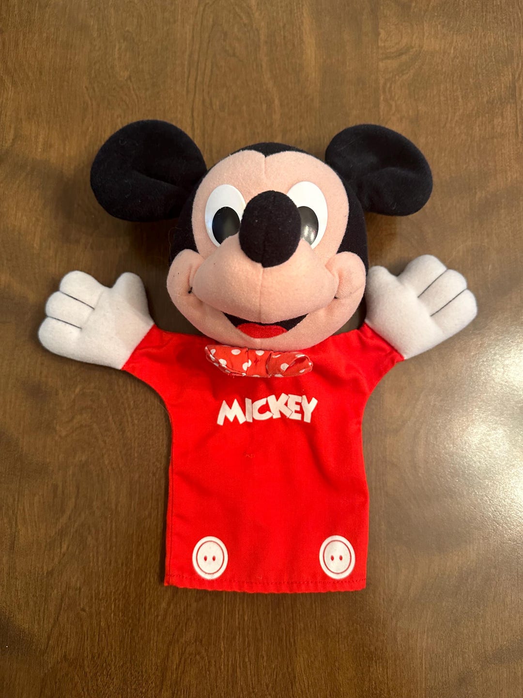 Mickey Mouse Plush Puppet Stuffed Animal Toy 12 Inch - Etsy