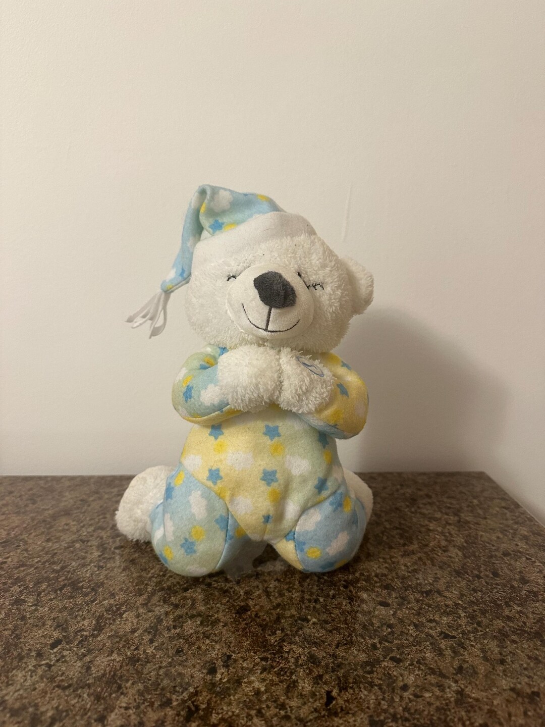 Praying Bear 11 Inch Recites Prayer Plush Stuffed Animal Toy Works ...