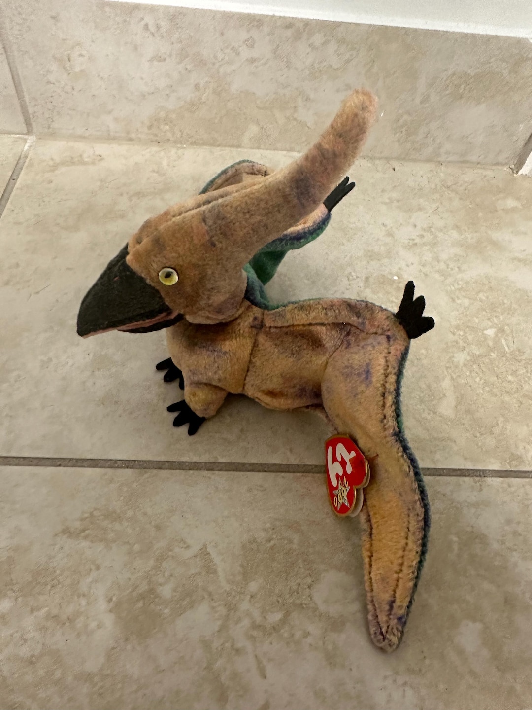 Ty Beanie Babies Swoop the Pterodactyl Plush Stuffed Animal Toy 6 Inch ...