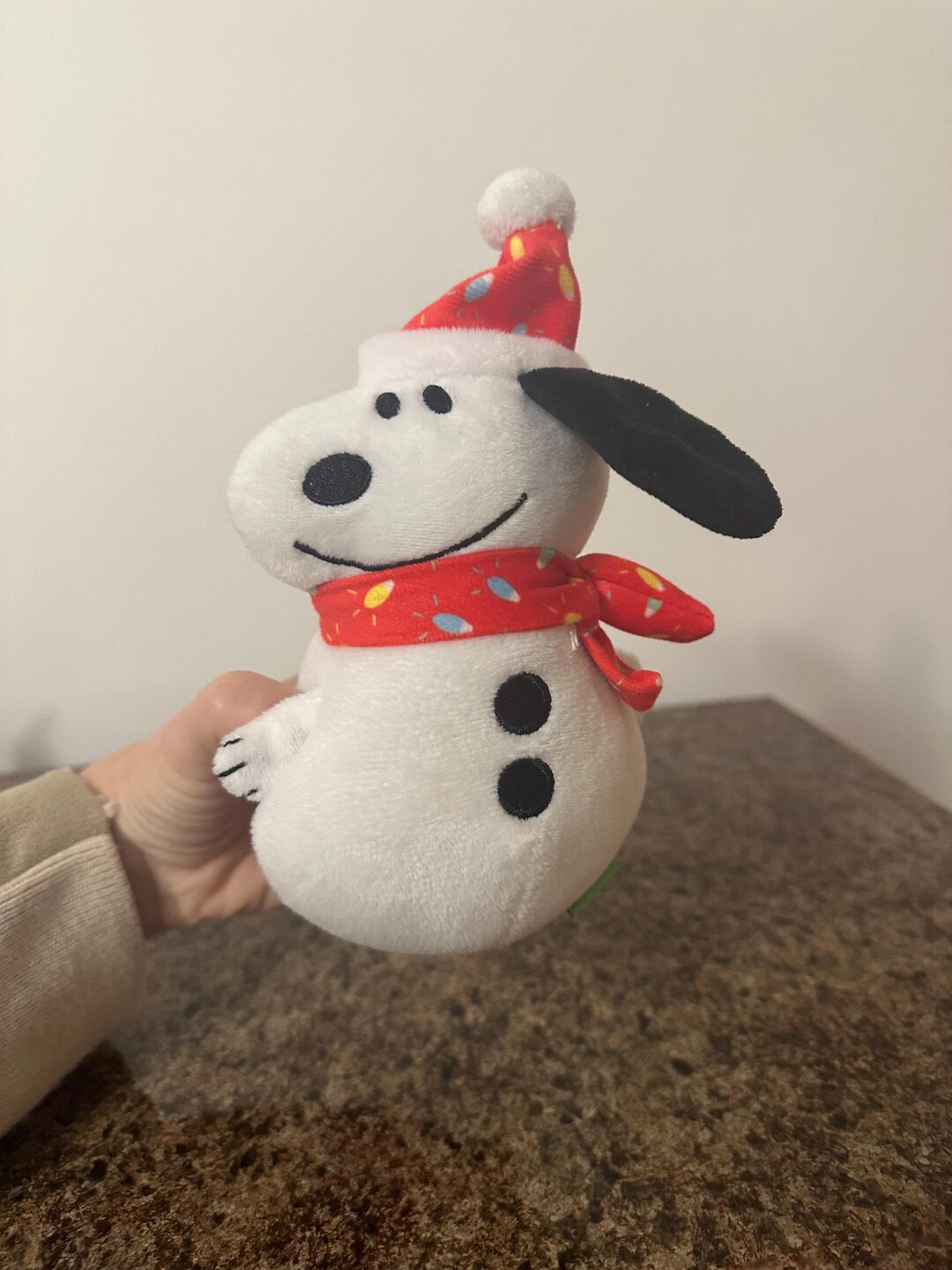Peanuts Snoopy Plush Dog Toy Squeaks Christmas - Etsy