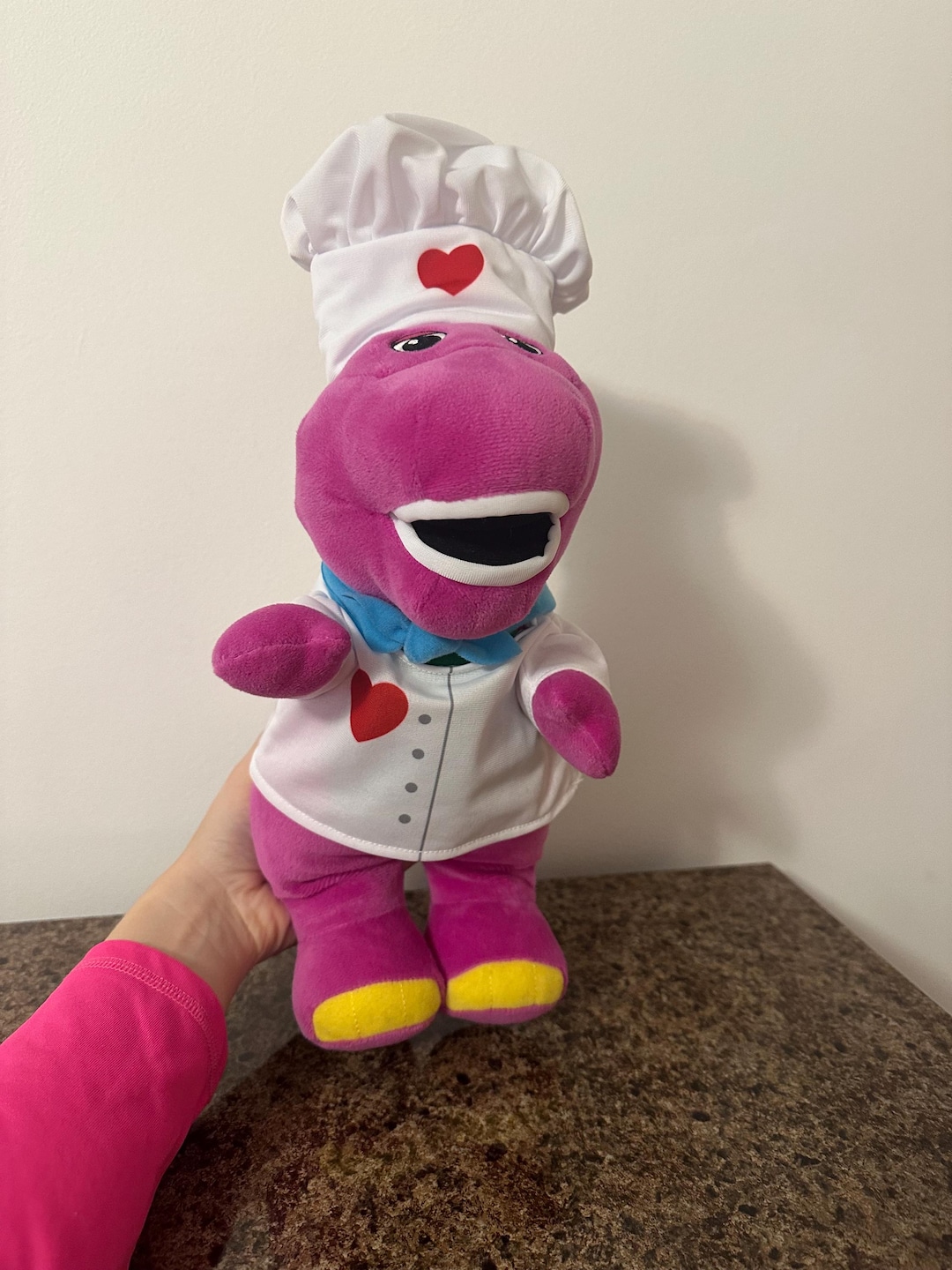 Fisher Price Barney With Chef Hat 13 Inch Plush Stuffed Animal Toy - Etsy
