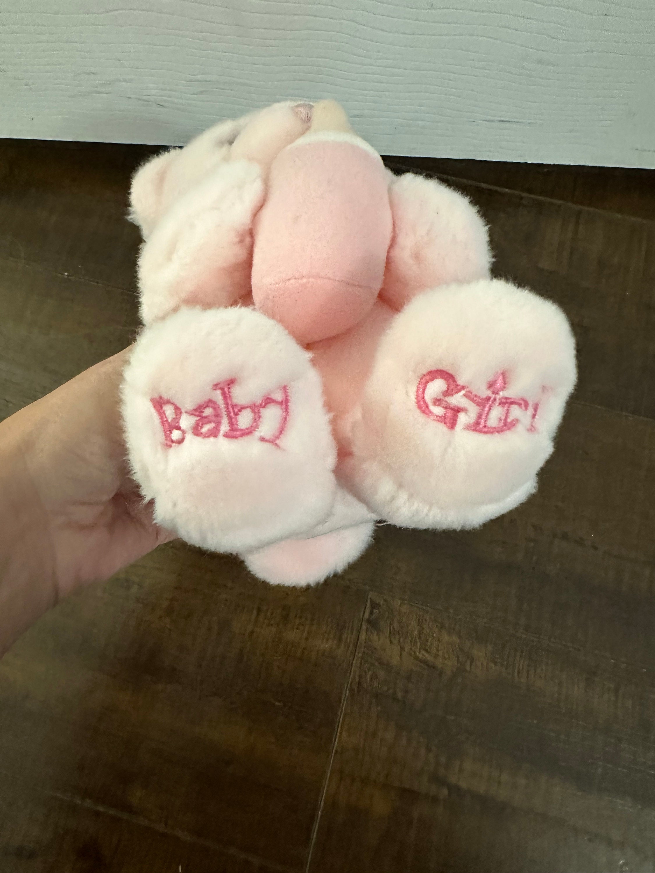 People Pals Bear Baby Girl Pink Plush Stuffed Animal Toy 8 Inch - Etsy