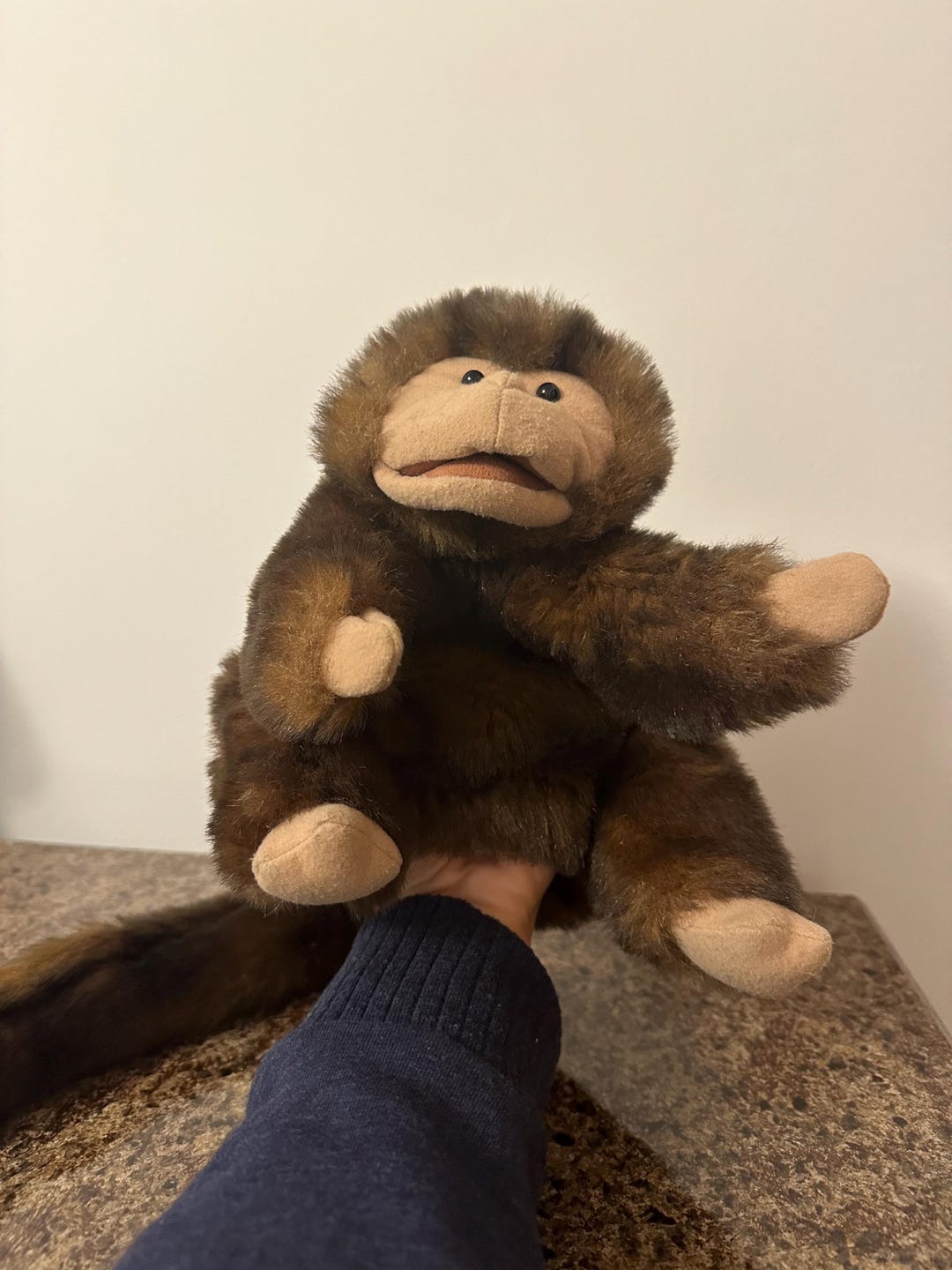 Folktails Folkmanis Monkey Puppet Plush Stuffed Animal Toy 10 Inch - Etsy