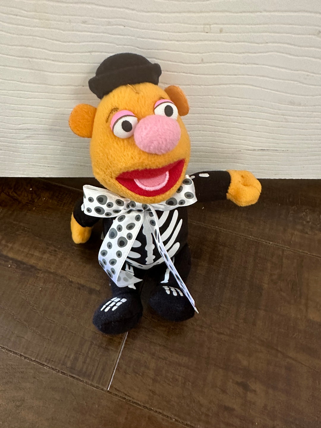 Disney Muppets Fozzie Bear in Skeleton Costume 8 Inch Plush Stuffed ...