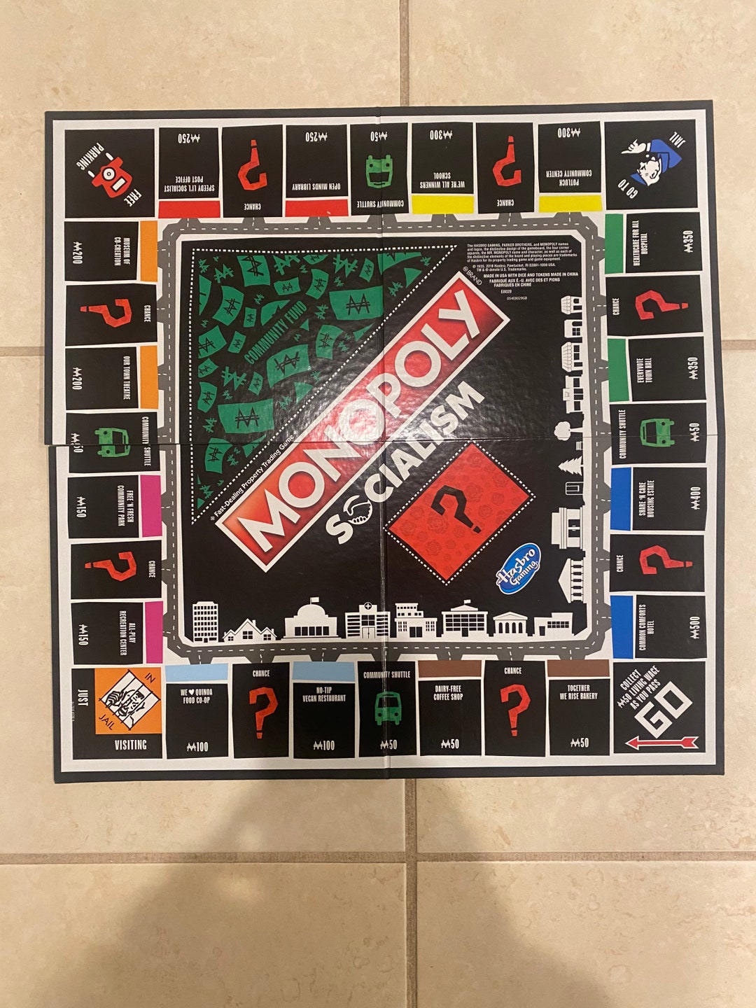 Monopoly Socialism Game Board Only - Etsy