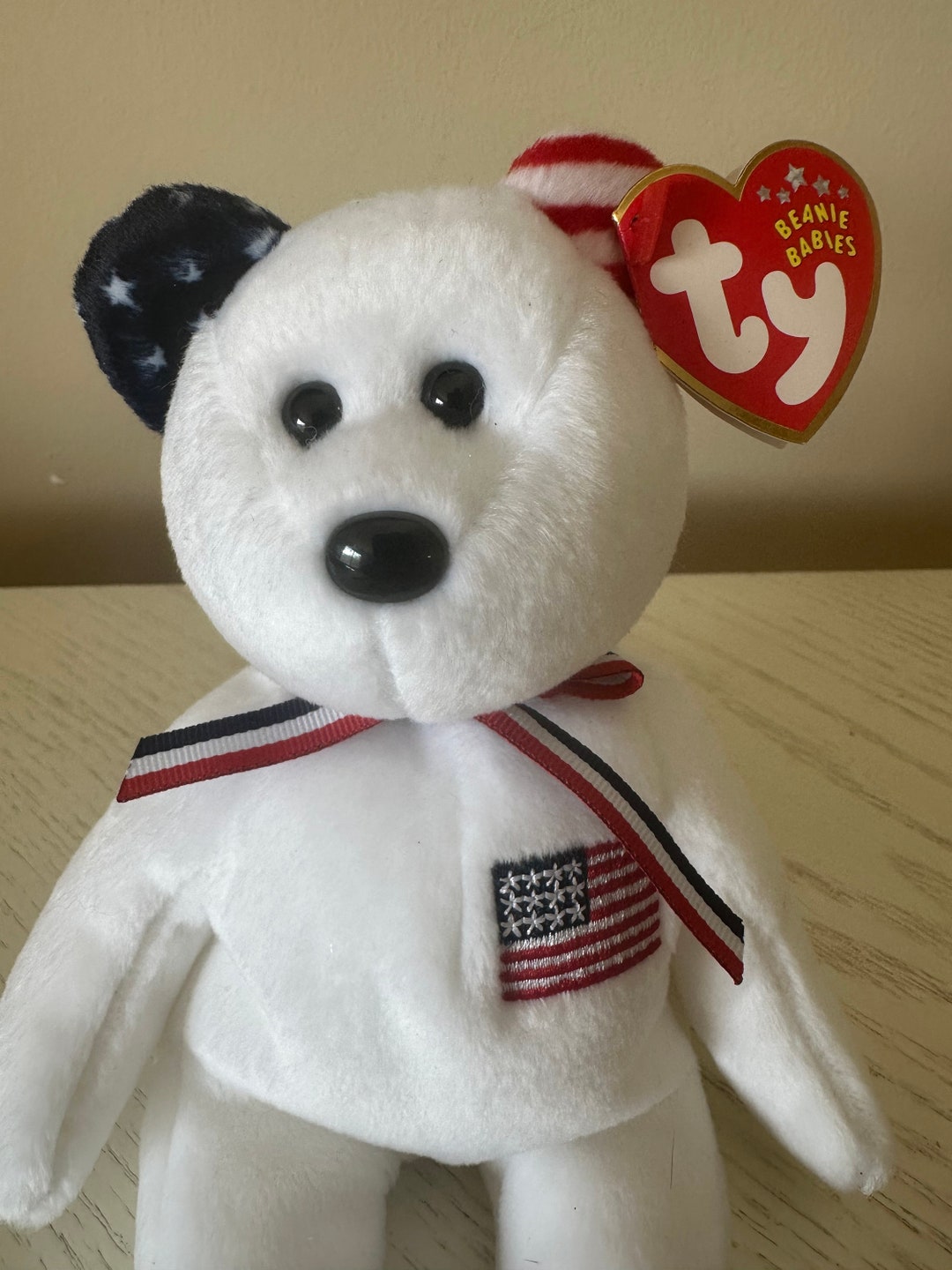 Ty America the Bear Plush Stuffed Animal Toy 2002 9 Inch - Etsy