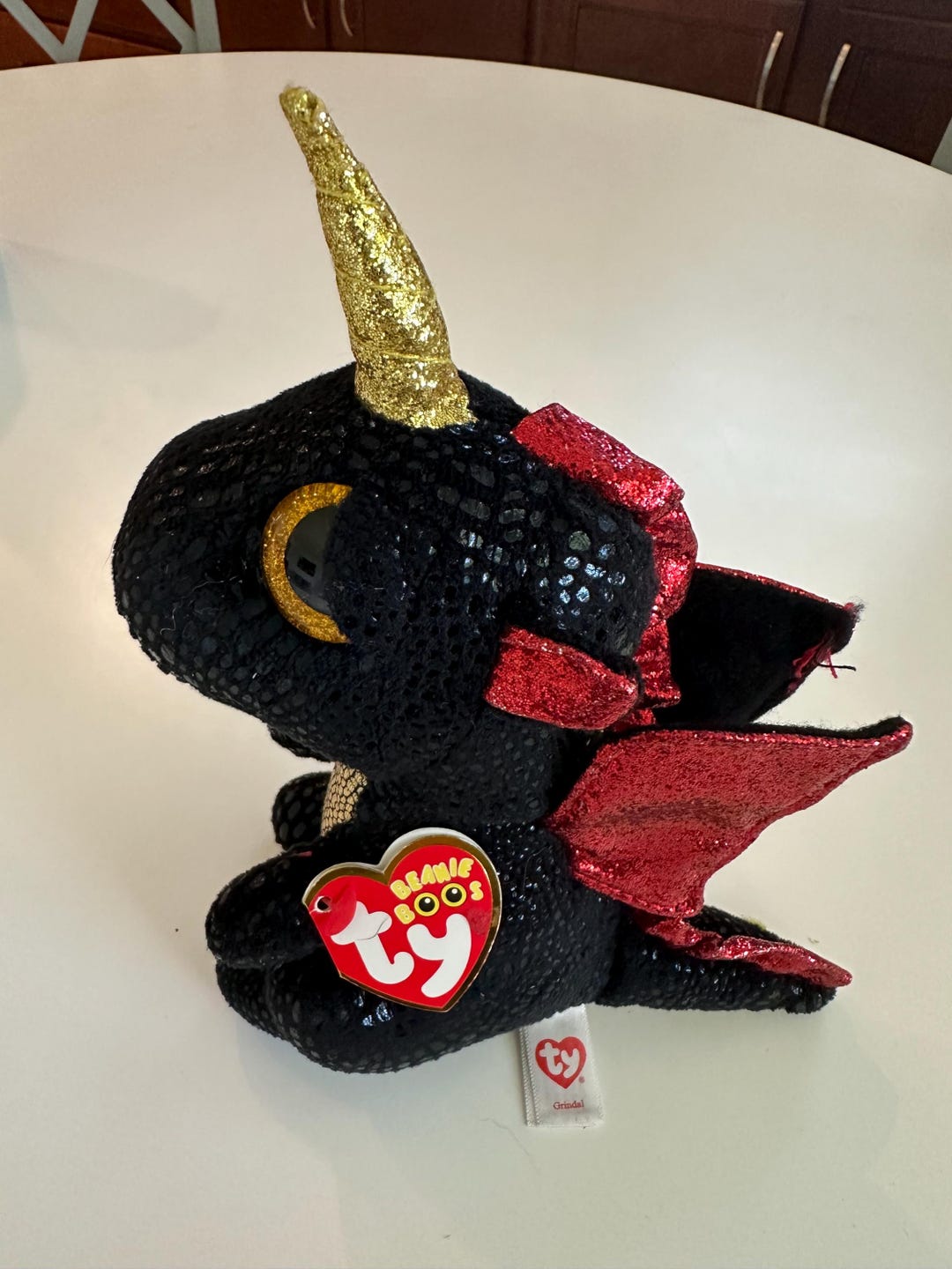 Ty Beanie Boos Grindal the Dragon Plush Stuffed Animal Toy 8 Inch - Etsy