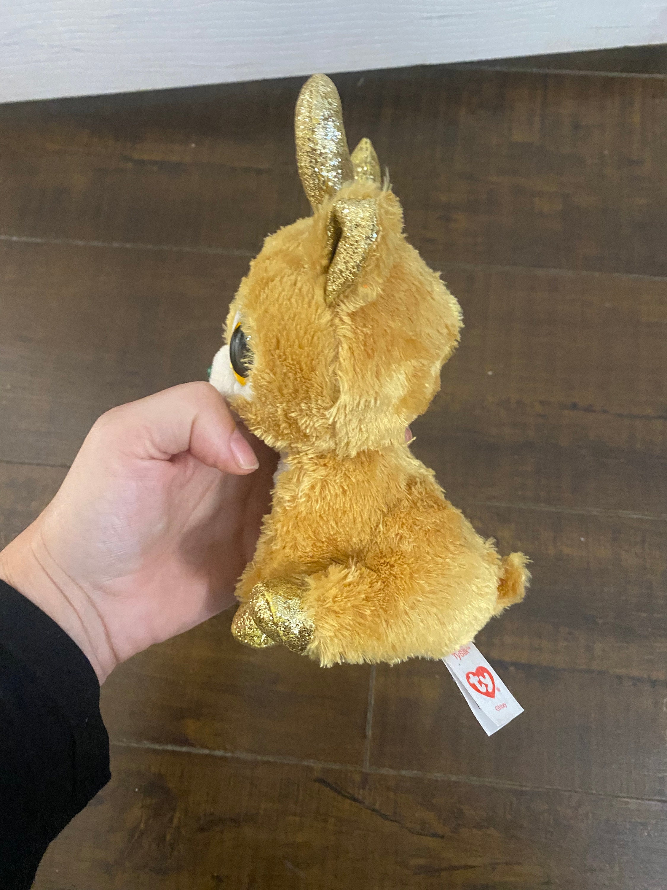 Ty Beanie Boos Glitzy the Reindeer Plush 7 Inch - Etsy