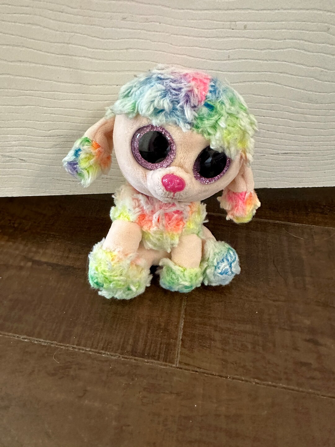 Ty Beanie Boos Rainbow the Poodle Plush Stuffed Animal Toy 6 Inch - Etsy