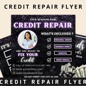 Credit Repair Marketing,credit Repair Service Flyers,credit Template ...