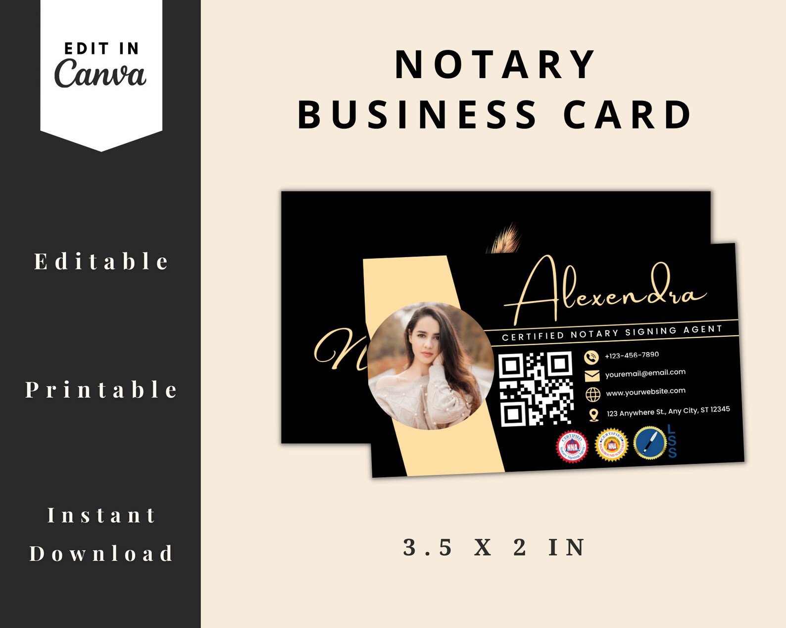 Notary Marketing, Notary Business Card, Notary Signing, Notary Signing ...
