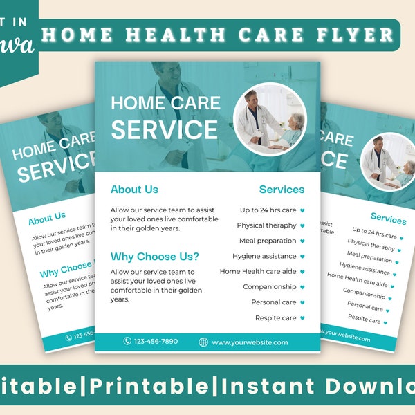 Home Care Flyer - Etsy