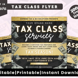 Tax Season Flyer,tax Flyer,tax Class Flyer,tax Advertising Post,tax ...