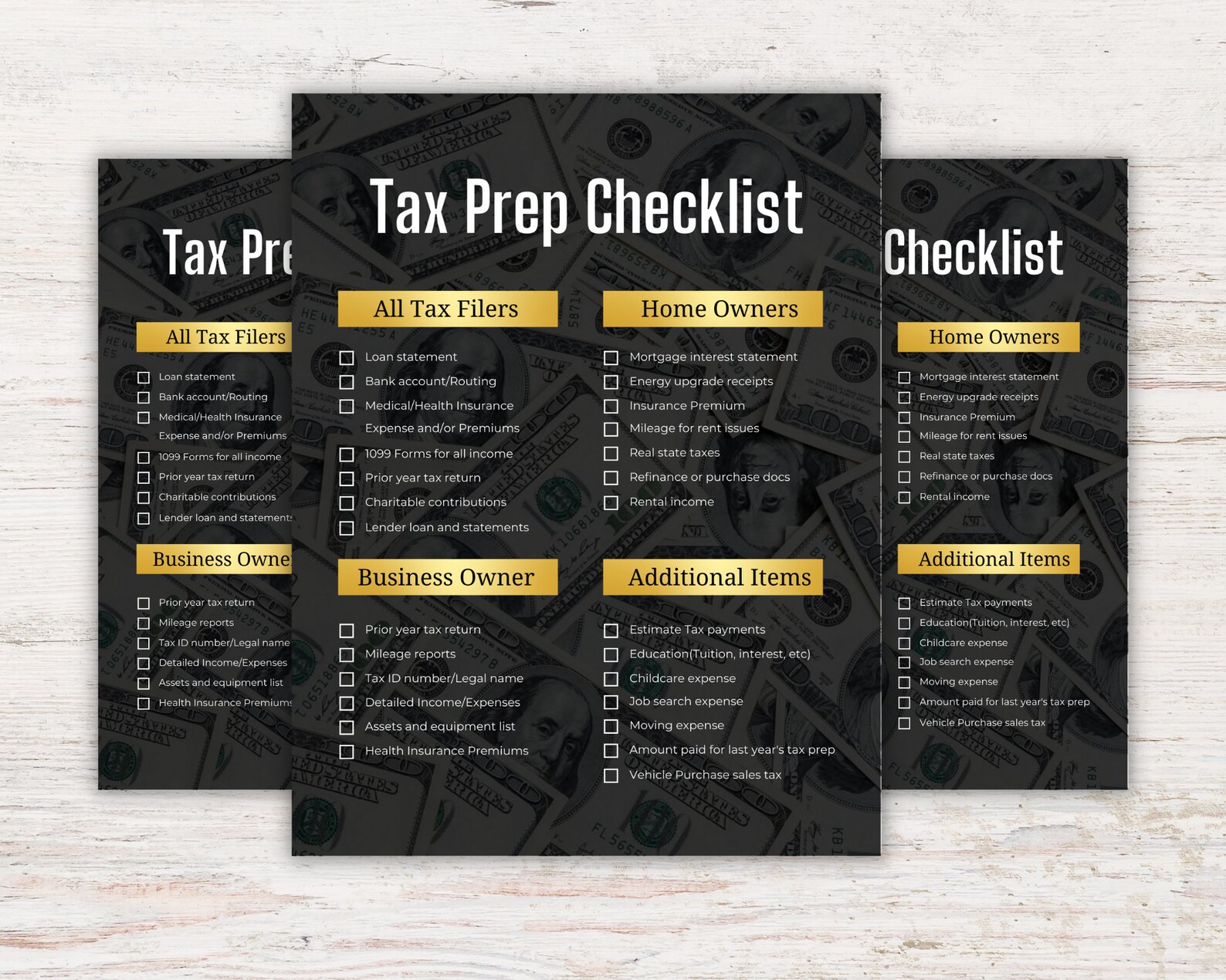 Tax Prep Checklist, Printable, Tax Preparation Checklist, Tax Prep ...