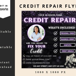 Credit Repair Marketing,credit Repair Service Flyers,credit Template ...