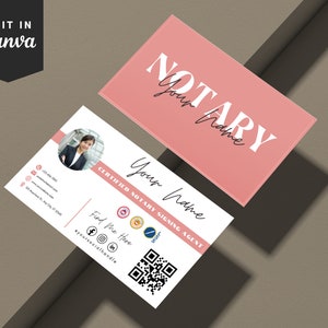 Notary Business Cards,notary Business Card Template,notary Signing ...