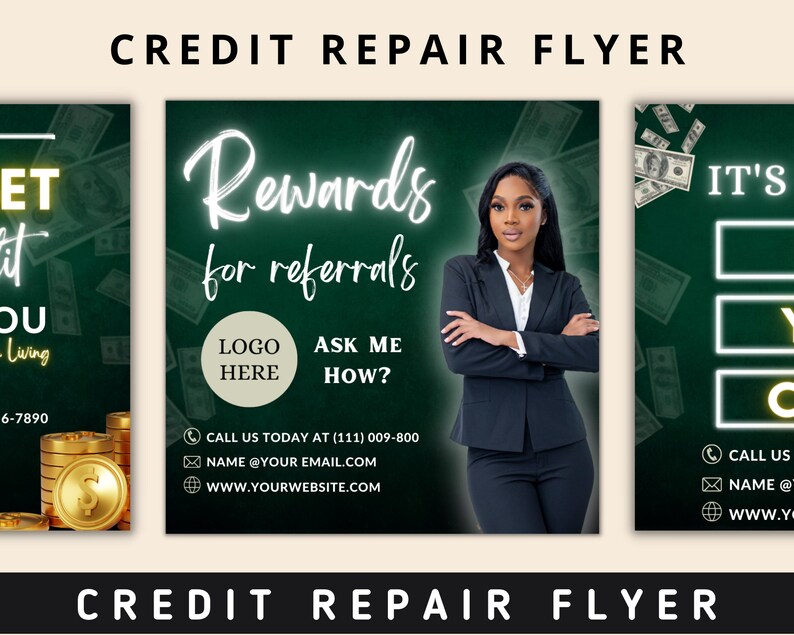 Credit Repair Service Flyers, Credit Repair Marketing,credit Template,credit Repair Post,credit ...