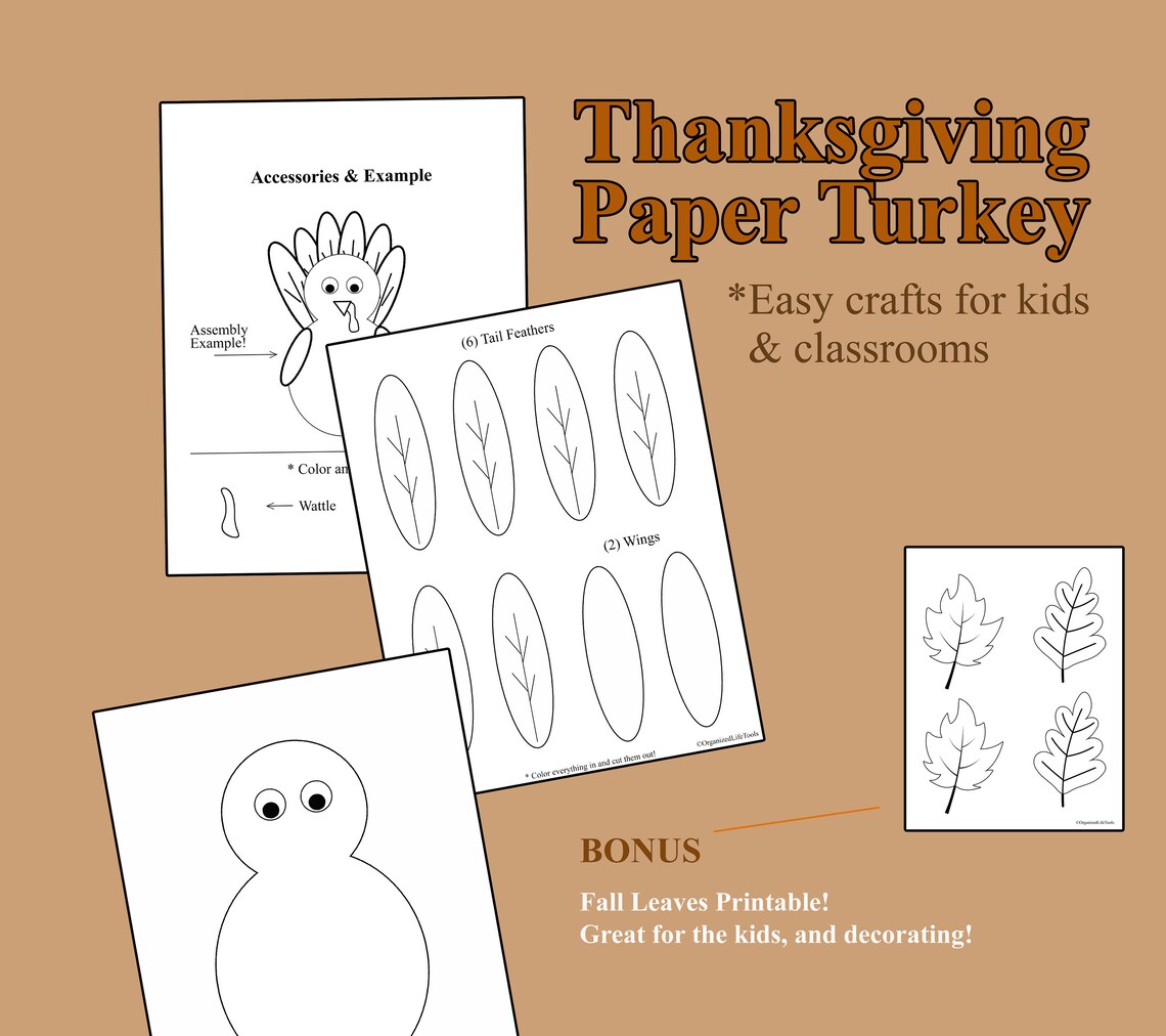 Easy, Last-minute DIY Thanksgiving Turkey Craft - Decorate a Turkey ...