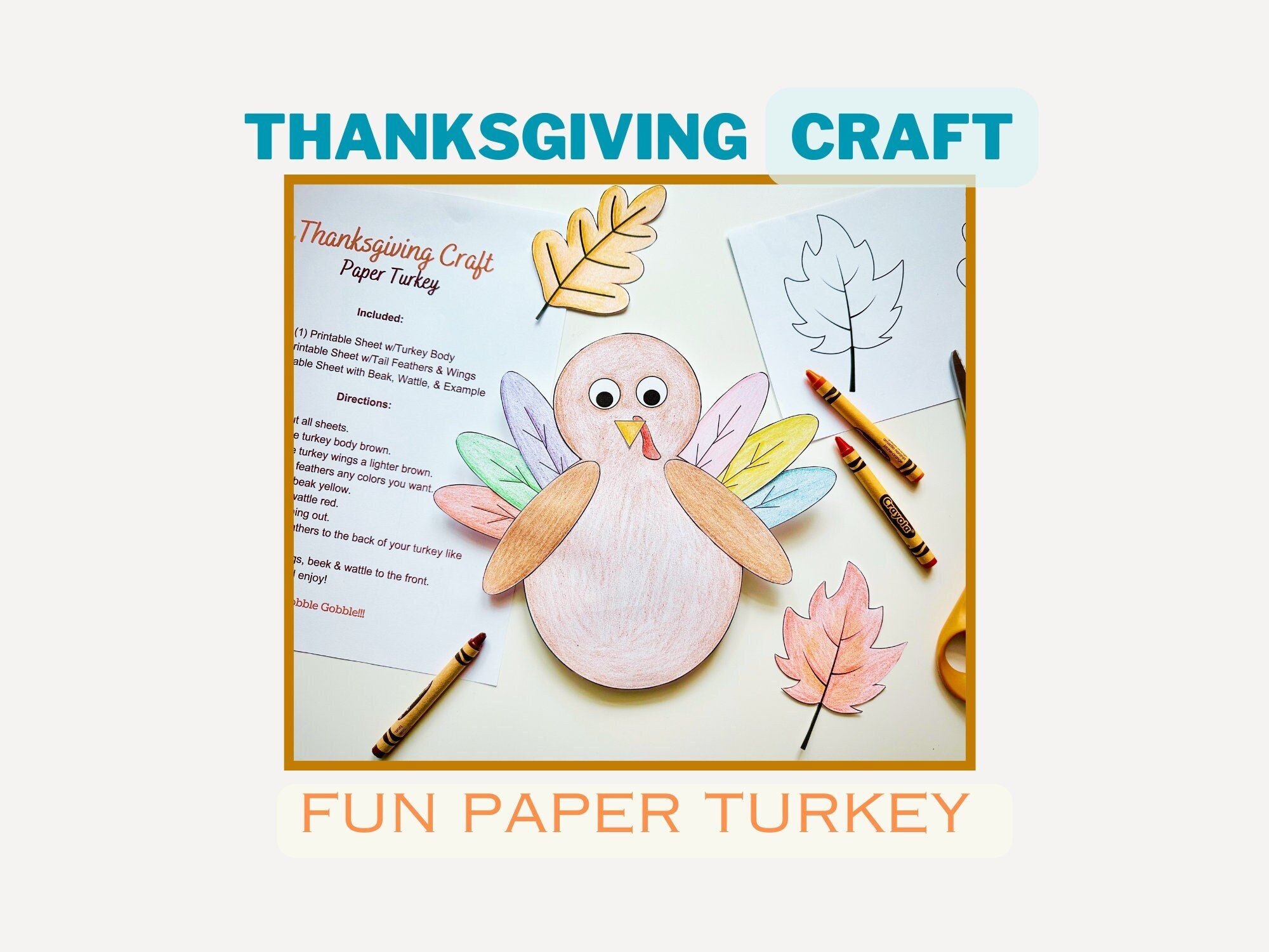 Easy, Last-minute DIY Thanksgiving Turkey Craft - Decorate a Turkey ...