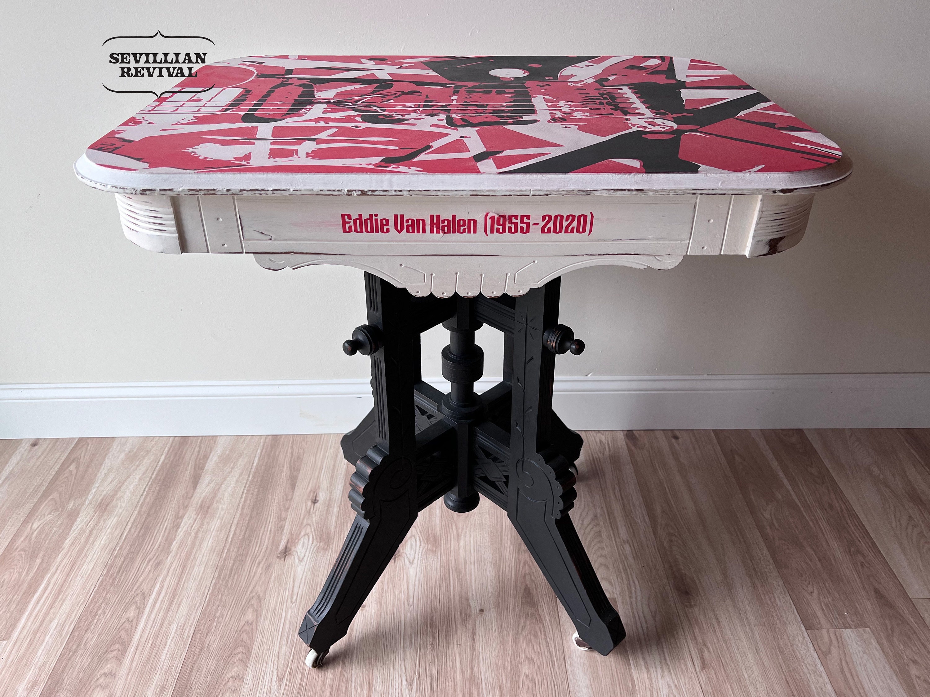 Eddie Van Halen Tribute Table / Collectable EVH Celebration / EVH ...