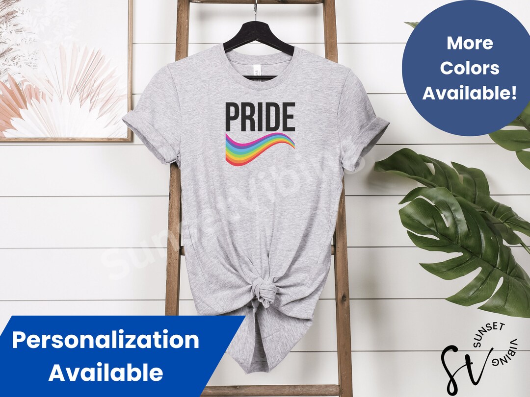 Pride Tshirt, LGBTQ+, Rainbow Love: Celebrating Pride With Style - Etsy
