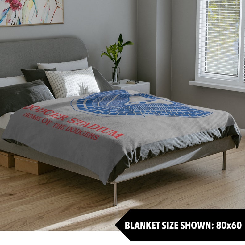 Los Angeles Dodgers Dodger Stadium Blanket Grey - Etsy