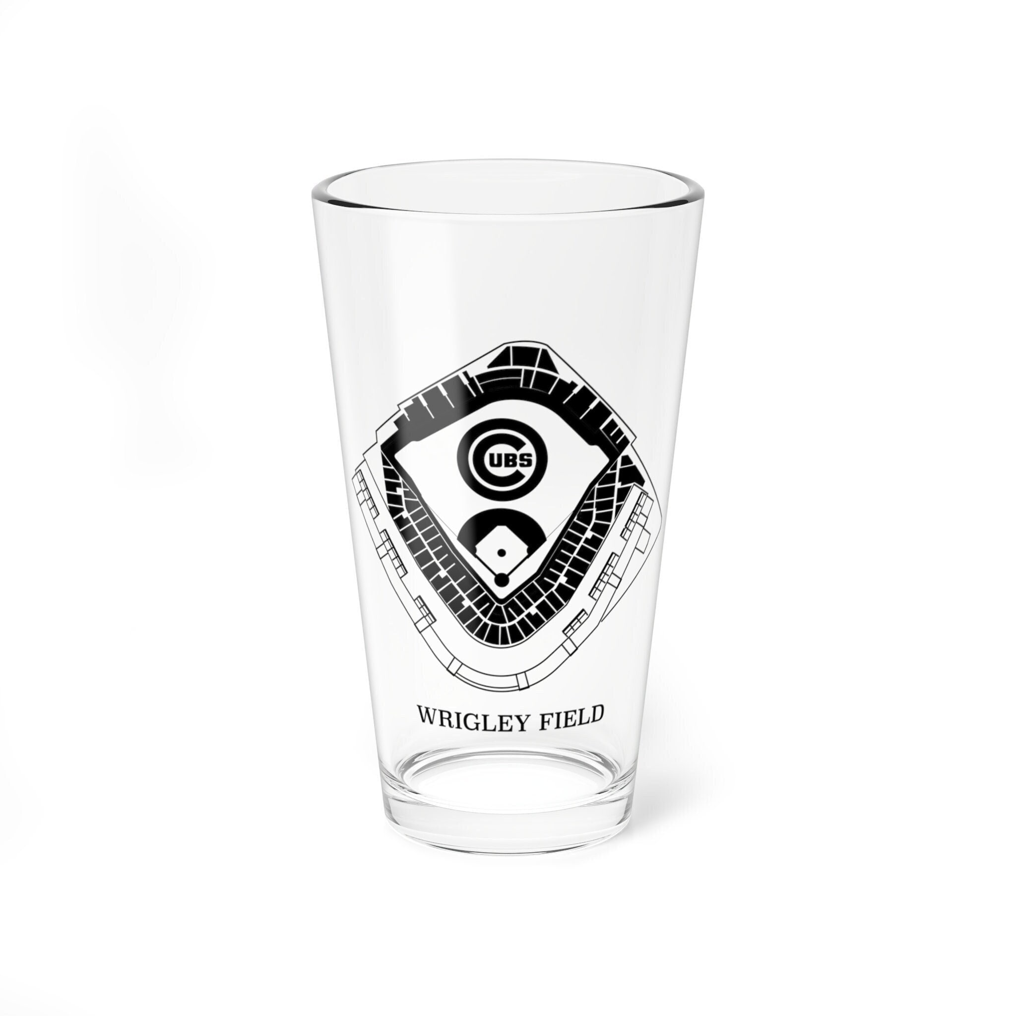 Wrigley Field 16 Oz Pint Glass Chicago Cubs Baseball Pint - Etsy