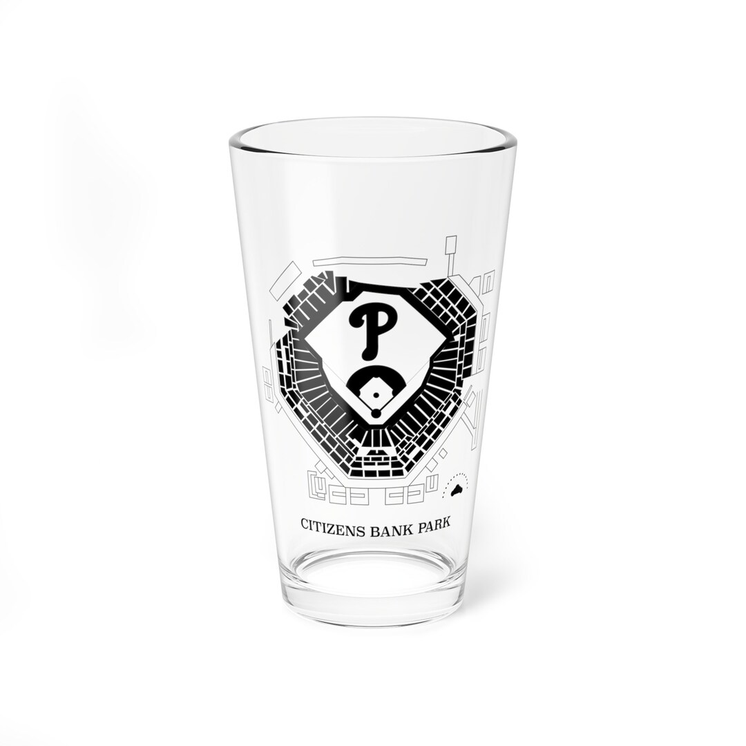 Citizens Bank Park 16 Oz Pint Glass, Philadelphia Phillies, Baseball ...