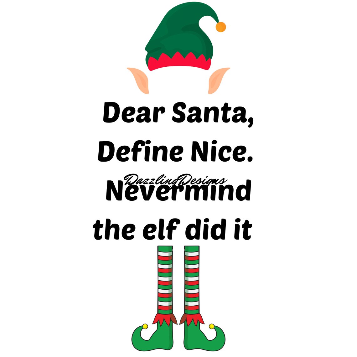 Clip Art the Elf Did It Svg Dog Christmas Svg Holiday Svg - Etsy