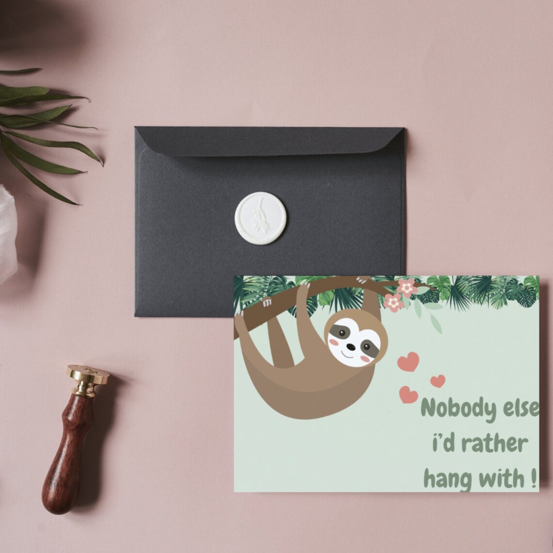 Sloth Birthday Card, Happy Birthday Card, Cute Animal Greeting Card ...