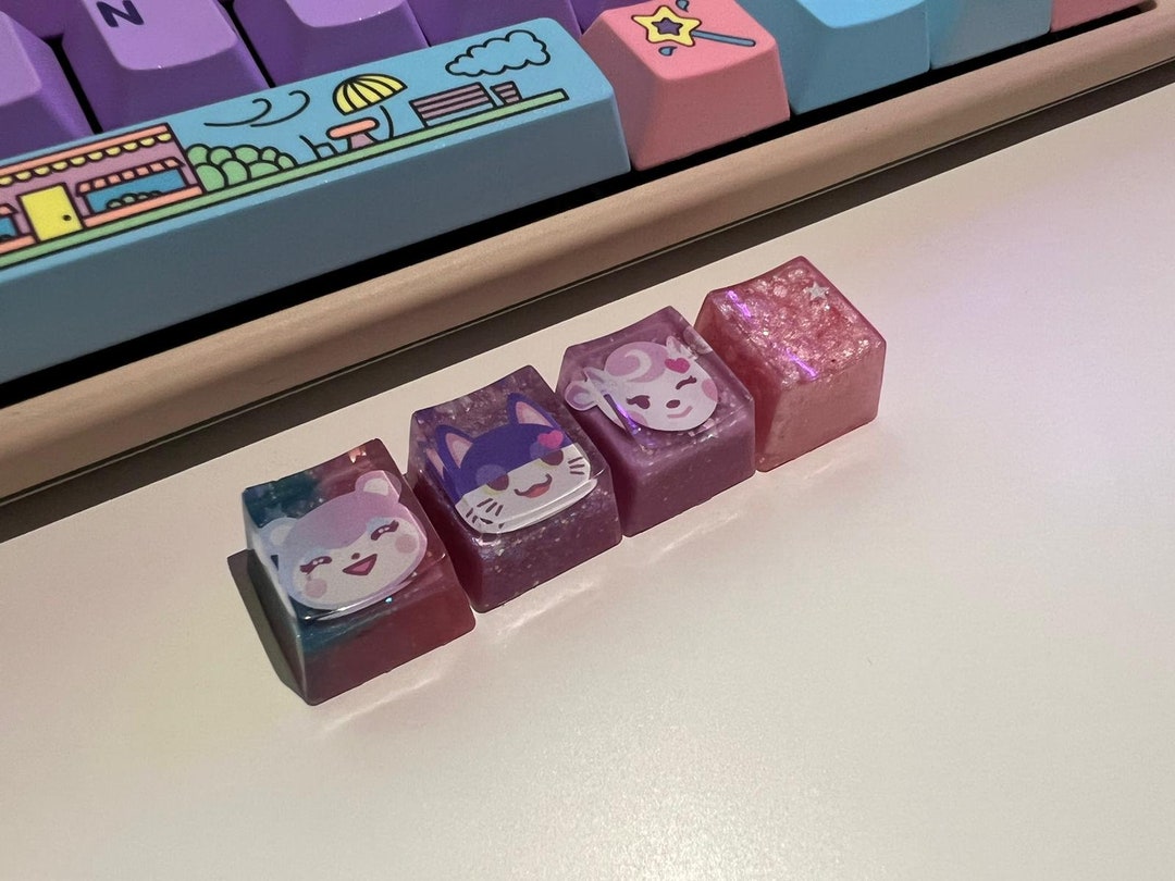 Custom Animal Crossing Keycaps Artisan Resin Keycaps - Etsy